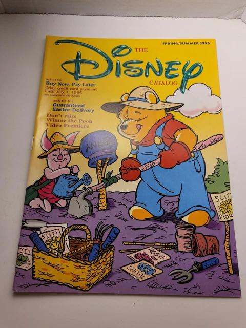 VINTAGE THE DISNEY Catalog Spring/Summer 1996 Pooh Piglet Gardening ...