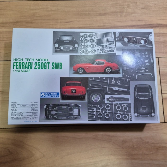 GUNZE SANGYO 1/24 Ferrari 250 GT SWB Bausatz mit Ätzteilen und ...