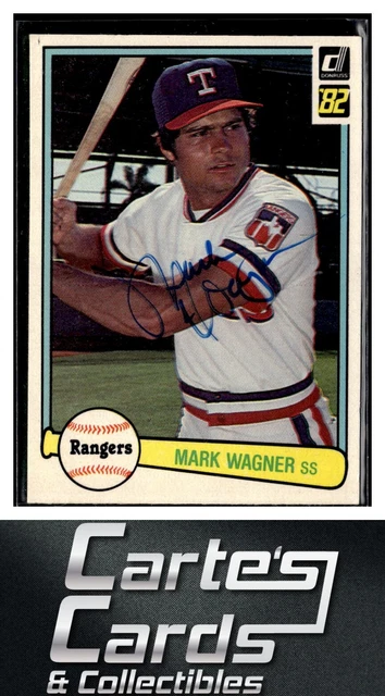 MARK WAGNER 1982 Donruss #163 Texas Rangers TTM/IP signé dédicacé EUR 3 ...