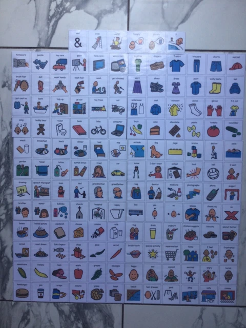 PCS BOARDMAKER AUTISM 150 assorted cards for ASD ADHD SEN Aspergers £15 ...