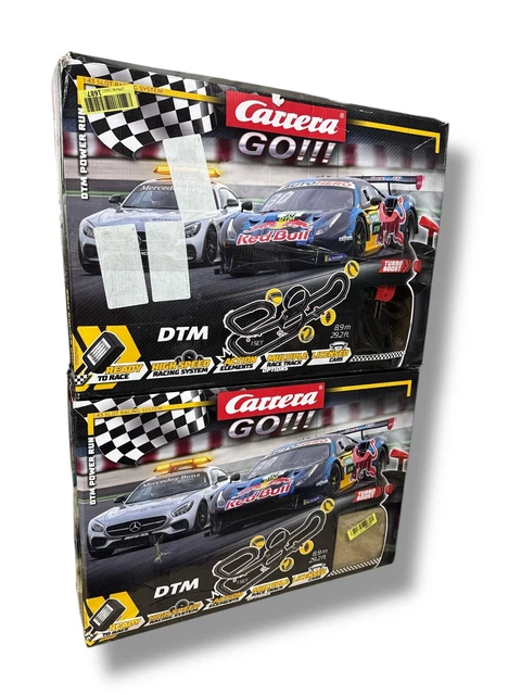 2X CARRERA GO DTM Power Run Rennbahn Set Go!!! Retourenware Carrerabahn ...