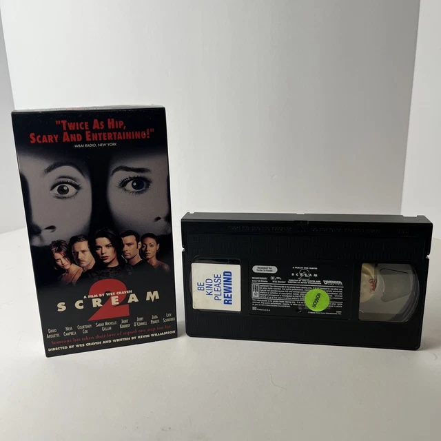 SCREAM 2 VHS Horror Wes Craven Slasher David Arquette Courney Cox £7.38 ...