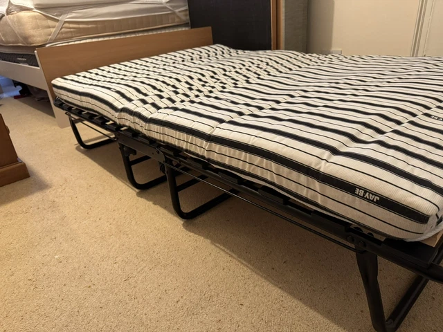 FOLDING BED WITH Mattress Space-Saving Fold-Up for Easy Storage £57.90 ...