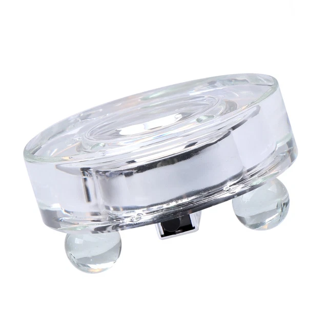 LED LIGHT-UP STAND Round Display Base Holder for Crafts Glass Art with ...