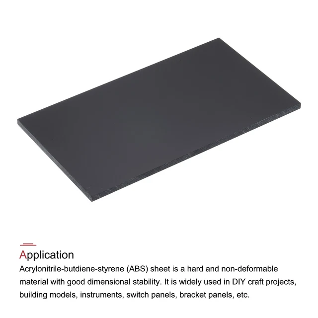 ABS PLASTIC SHEET 7" x 4" x 0.2" ABS Styrene Sheets Black 1 Pcs $21.85 ...