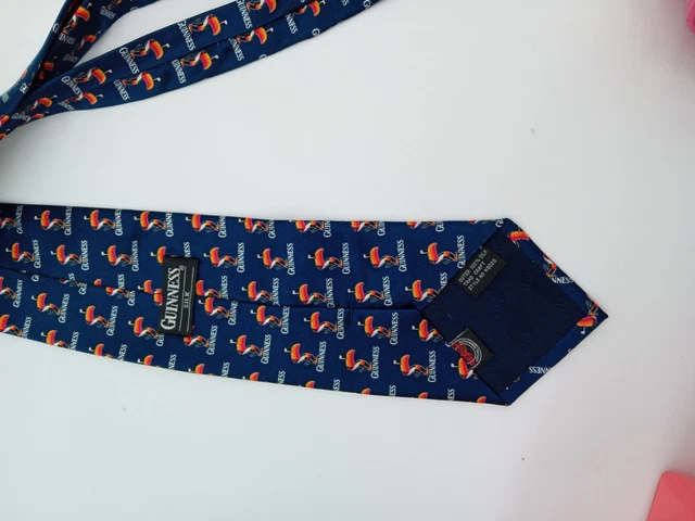 GUINNESS TIE GUINNESS Toucan Design 100% Silk Neck Tie £1.99 - PicClick UK