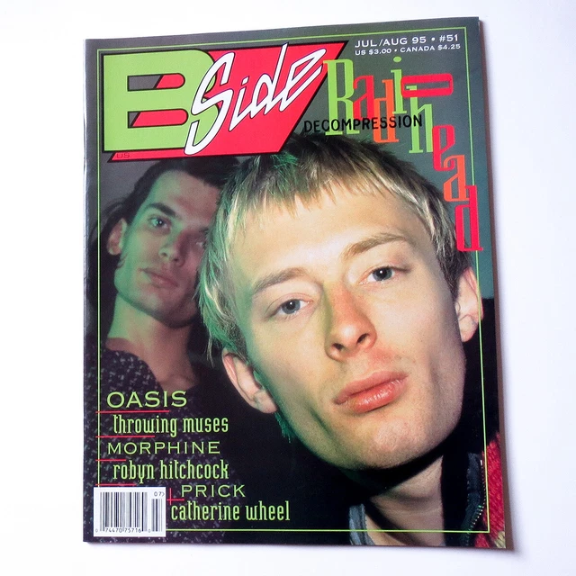 1995 B-SIDE MAGAZINE 51 Radiohead Thom Yorke, Robyn Hitchcock, Oasis ...