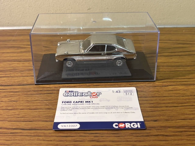 VANGUARDS CORGI 1:43 VA13307 Ford Capri MK 1 Chrome Vanguards Club ...
