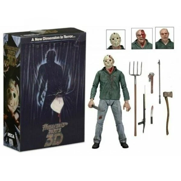 FRIDAY THE 13TH Part III 3D Jason Voorhees Horror Action Figure Neca ...