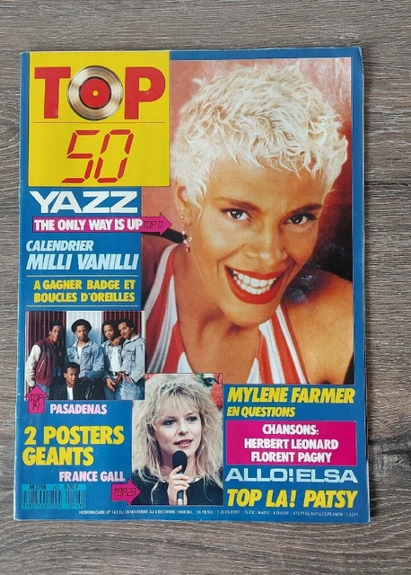 MAGAZINE TOP 50 avec poster numéro 143 Pasadenas, France Gall, Yazz EUR ...