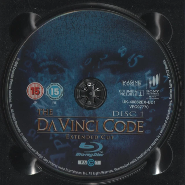 THE DA VINCI Code (Extended Cut) (Blu-ray 2009) Tom Hanks Audrey Tautou ...