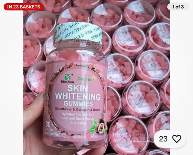 DAYNEE SKIN WHITENING Gummies. Glutathione & Collagen & Biotin Gummies ...
