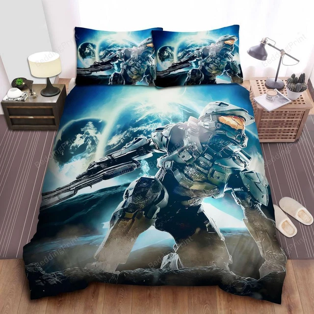 HALO IN OUTER Space Quilt Duvet Cover Set Bedroom Decor Bedclothes ...