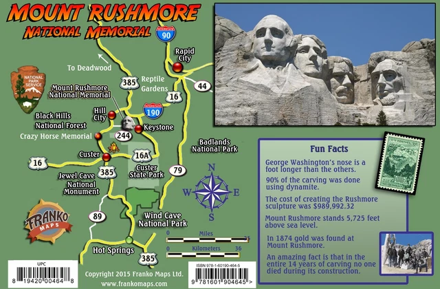 MOUNT RUSHMORE GUIDE Card $5.99 - PicClick