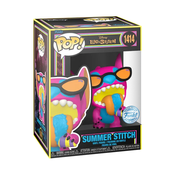 LILO & STITCH - Summer Stitch (Blacklight) (1414) Special Edition Funko ...