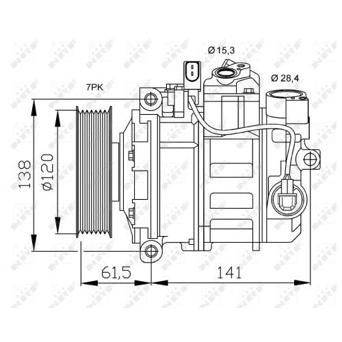 COMPRESSEUR DE CLIMATISATION NRF compresseur climat 32777 EUR 303,35 ...