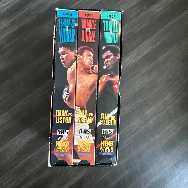 SET OF 3 Muhammad Ali's Greatest Fights VHS HBO Sports Video Tapes £13. ...