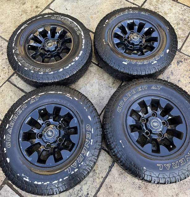 LAND ROVER DEFENDER Sawtooth Alloy Wheels With General Grabber Tyres x4 ...