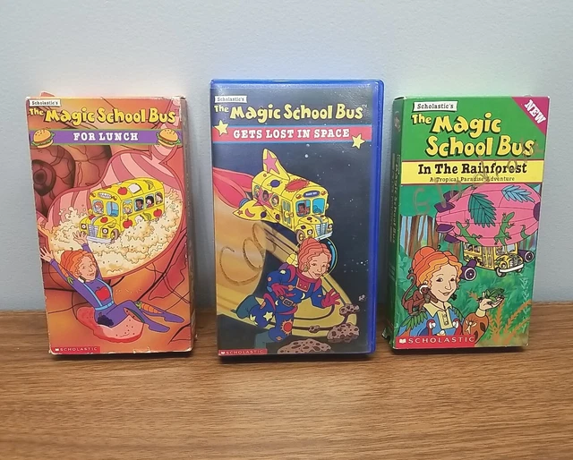 (3) THE MAGIC School Bus VHS Bundle Lot: For Lunch, Lost in Space ...