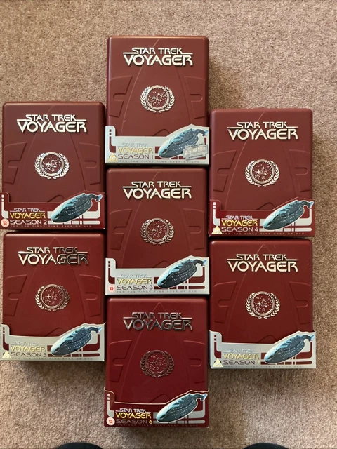 STAR TREK VOYAGER DVD Boxset Complete Collection Seasons 1-7 in Red ...