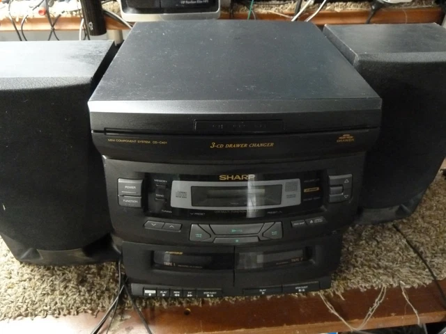 VINTAGE SHARP CD-C401 Mini Component System CD Player $29.99 - PicClick