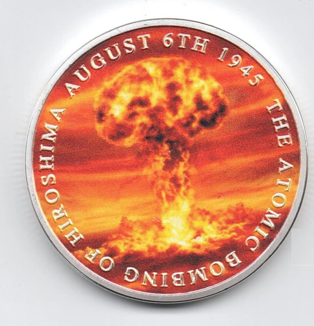 ENOLA GAY GOLD Silver Coin United States of America Bomber Nuke WW2 ...