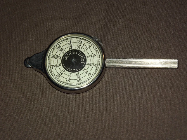 VINTAGE MADE In Germany Map Measure Tool Instrument £172.51 - PicClick UK