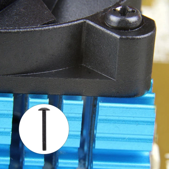 50PCS COMPUTER CASE Fan 3cm Long Screws Tapping Screw Round Head Metal ...