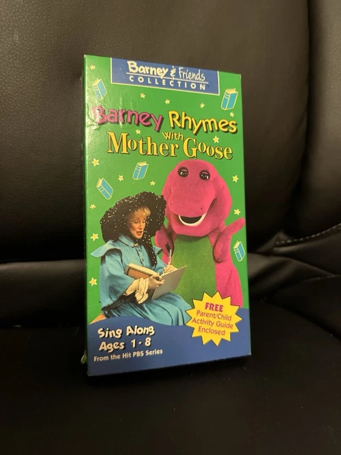 BARNEY - BARNEY Rhymes With Mother Goose (VHS, 1993) $12.45 - PicClick CA