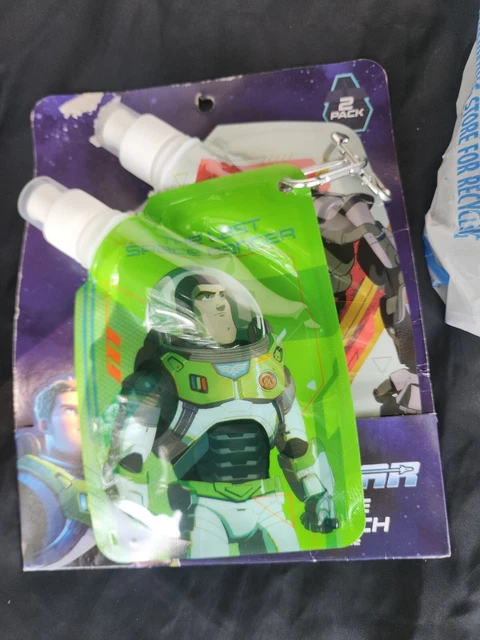 DISNEY'S PIXAR BUZZ LIGHTYEAR Reusable Drink Pouch 10oz W/clip (T65) $8 ...