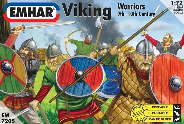 EMHAR 1:72 SOLDATINI Da Colorare Viking Warriors 9Th-10Th Century Em ...