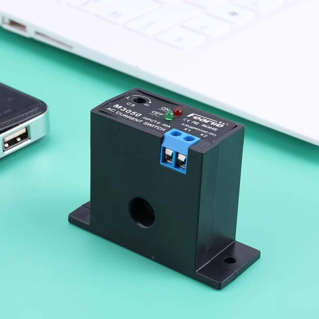 ADJUSTABLE NORMALLY OPEN AC Sensing Switch 0.2-30A AC Current Sensor ...