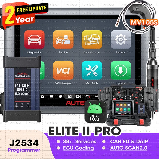 2025 AUTEL MAXISYS Elite II PRO as MS909 Diagnostic Scan Programming ...