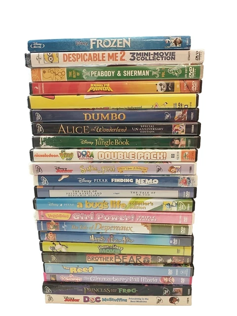 DISNEY PIXAR ALICE In The Wonderland Girl Power Frozen Kids DVD Movies ...