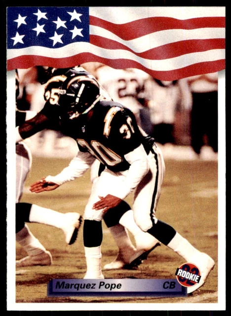 1992 ALL WORLD Sports Marquez Pope recrue cartes de football #21 EUR 1 ...