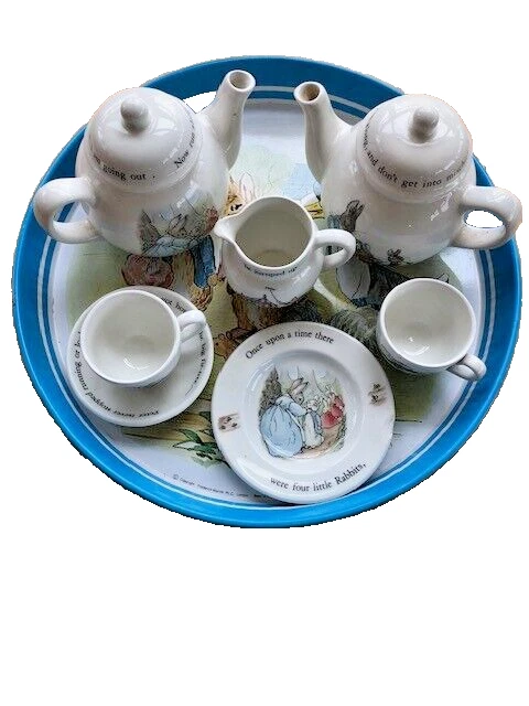 WEDGWOOD BEATRIX POTTER Peter Rabbit children’s tea set £50.00 ...