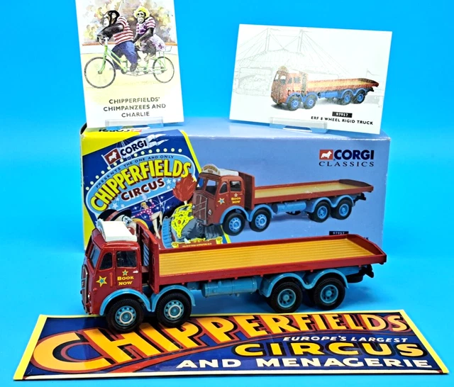 CORGI CHIPPERFIELD'S - ERF 8 Wheel Rigid Truck- Includes a Replica ...