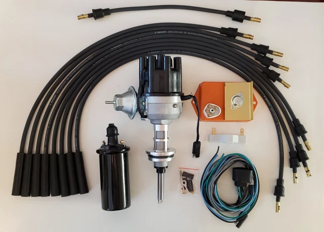 CHRYSLER 318 340 360 Electronic Distributor Conversion Kit + Coil +Plug ...