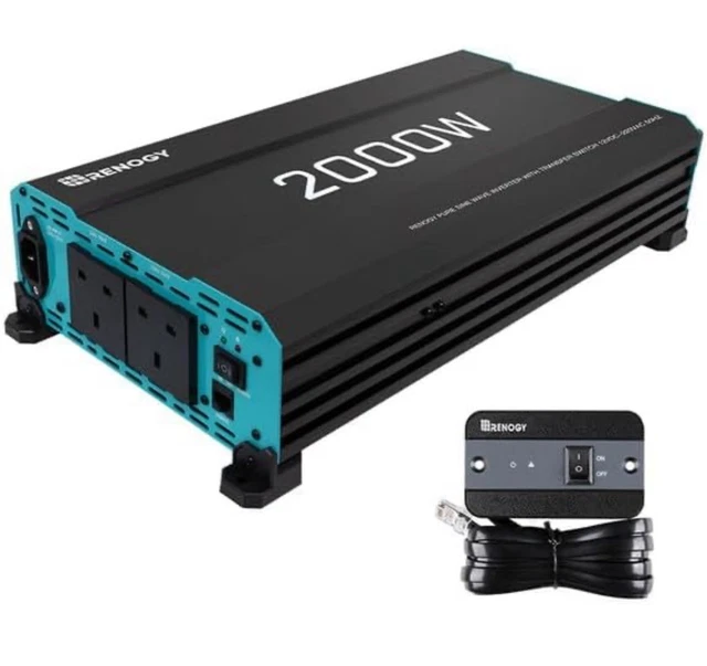 RENOGY 2000W PURE Sine Wave Inverter 12V DC 240V AC with UPS Function £ ...