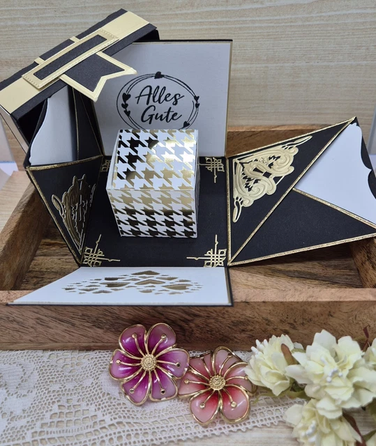 GESCHENKVERPACKUNG , ZUM Geburtstag , 60 Jahre , Explosionsbox, Geldgeschenk EUR 9,95 - PicClick DE