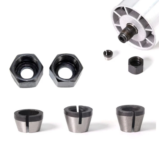 ADAPTATEUR MANDRIN À pince 6 mm/6,35 mm/8 mm avec écrou pour machine à ...