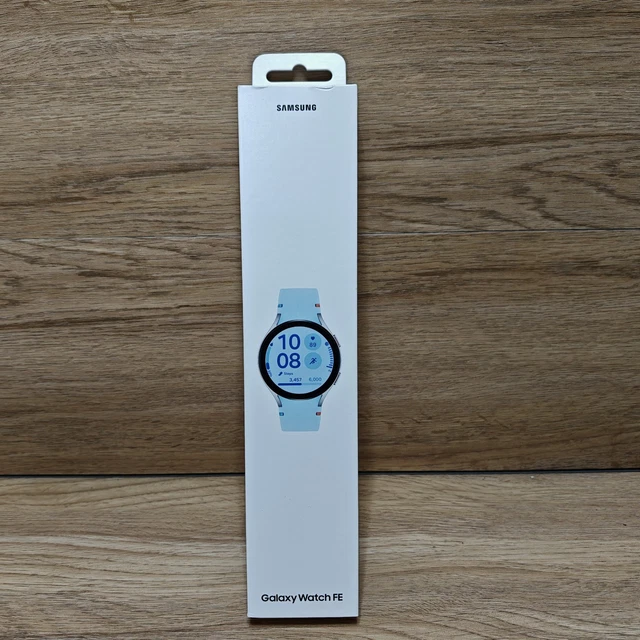 NEW SAMSUNG GALAXY Watch FE With Bixby SM-R861 silver/blue 40MM GPS. £ ...