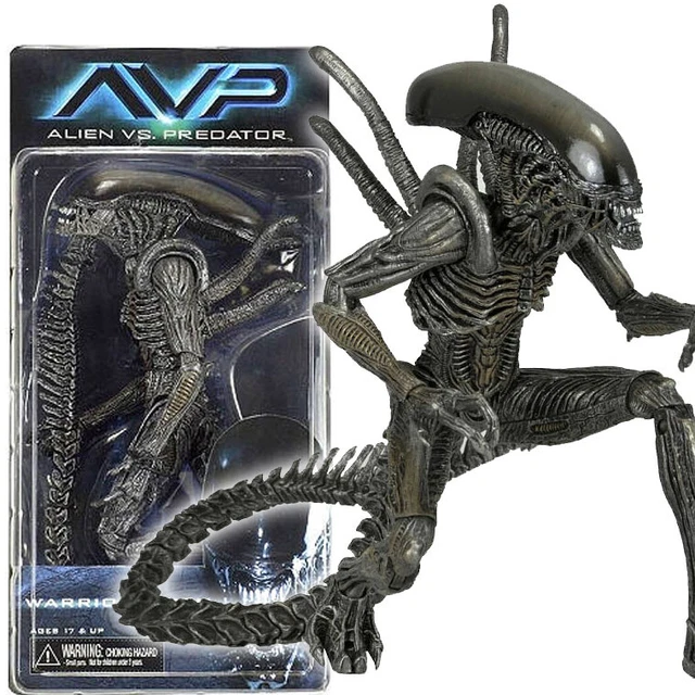 NECA ALIENS WARRIOR Alien vs Predator AVP Black 7" Action Figure 1:12 ...