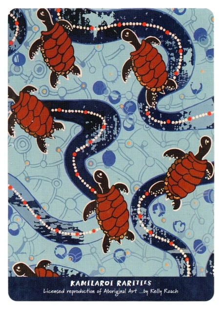 ABORIGINAL ART SWAP cards playing card souvenir Australiania Turtles K ...