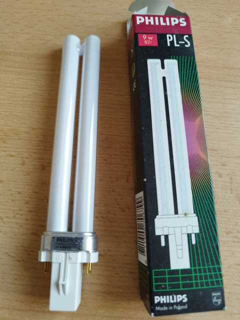 PHILIPS PL -S G 23 9 W/ 827 Lampe fluorescente compacte blanc chaud EUR ...