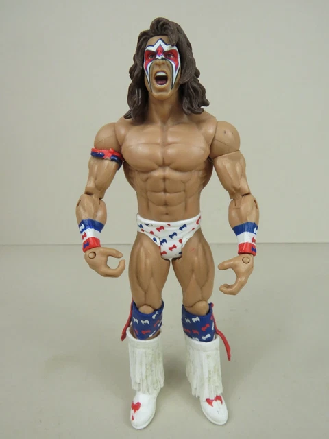 WWE ULTIMATE WARRIOR Wrestling Figure Mattel 2017 Summerslam Flashback Elite £23.50 - PicClick UK