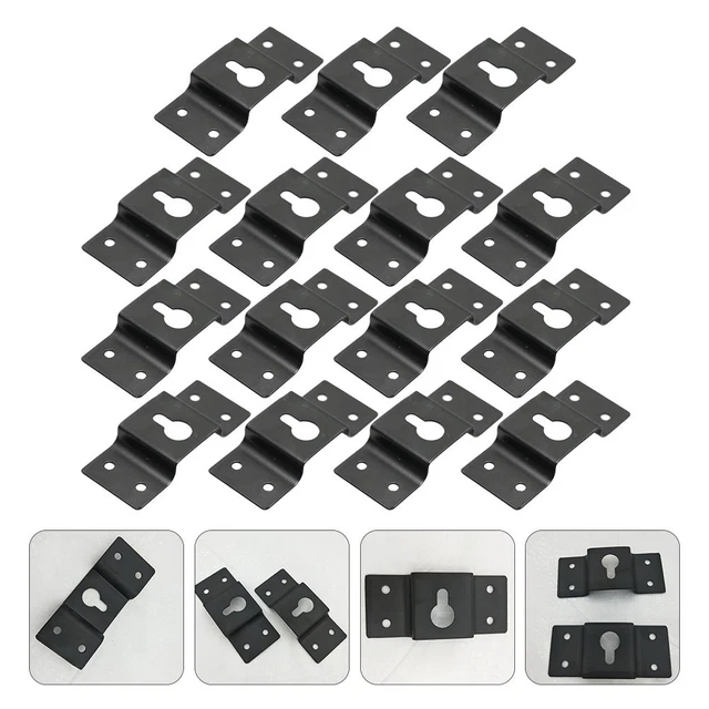 15 PCS SPEAKER Hook Hanger Connector for Audio Keyhole Hangers Mounts £ ...