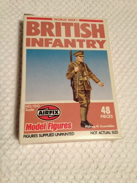 VINTAGE AIRFIX MODEL Kit - Figures British Infantry World War I - HO/OO ...