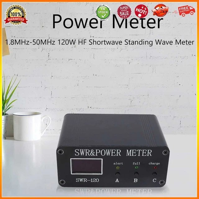 NEW 1.8MHZ-50MHZ STANDING Wavemeter FM AM CW SSB 0.5W-120W with OLED Digital Dis $76.29 ...