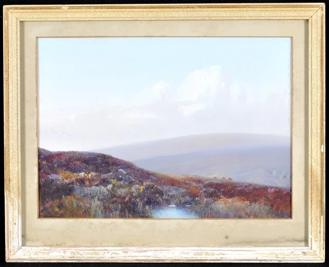 FREDERICK JOHN WIDGERY (1861-1942) Paesaggio Dartmoor Antico Quadro ...
